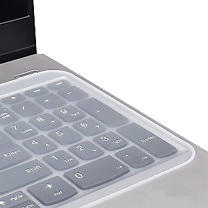 10.5" x 4.32" Universal Keyboard Cover Skin Design for 10"-11.6" Laptop Notebook (Without Numeric Keypad Keyboard), Ultra Thin Silicone Waterproof Keyboard Cover Protector -Clear
