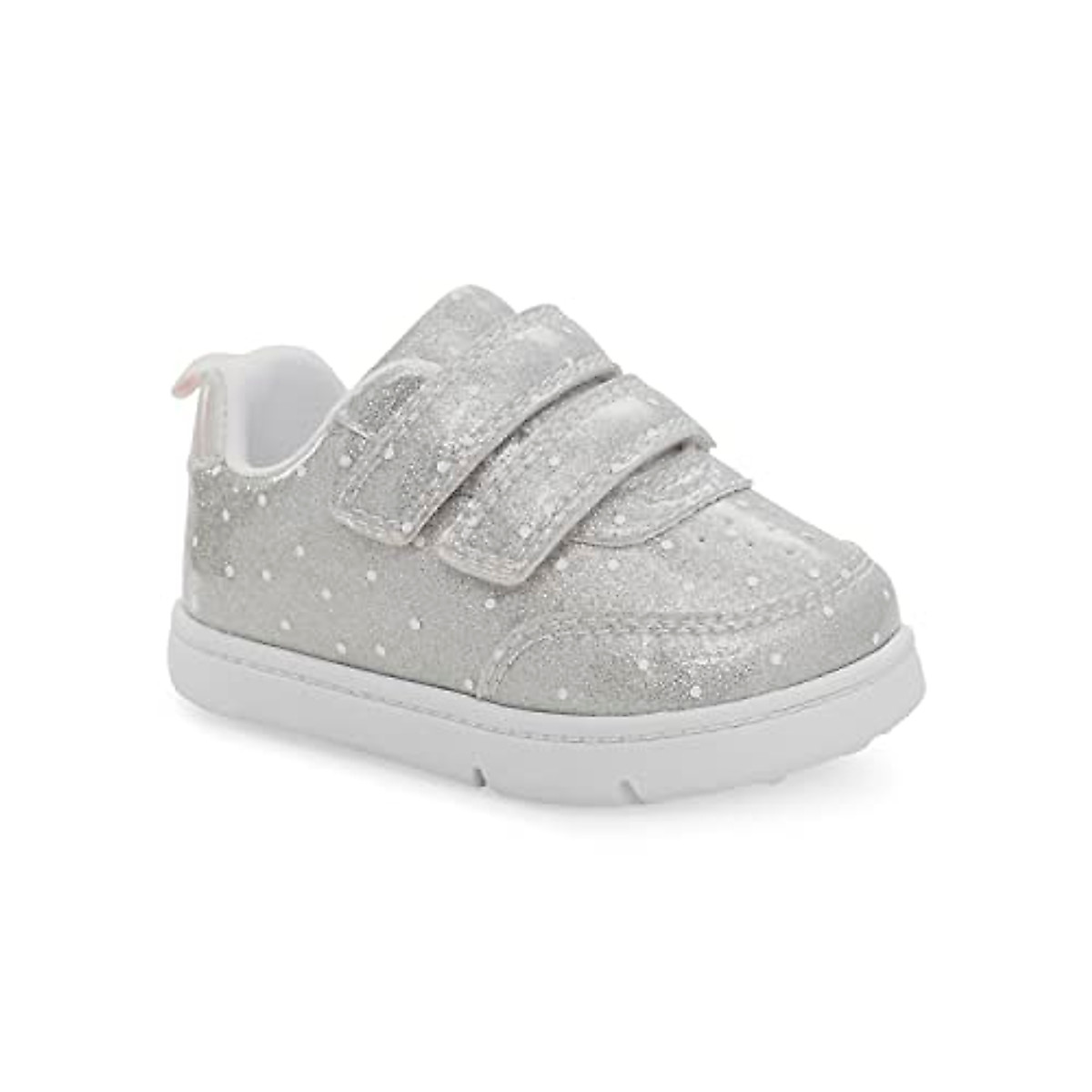 Carter's Every Step Baby Girls Neo2 First Walker Shoe, Silver, 2 Infant