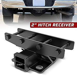 BUNKER INDUST Hitch Receiver Fit for Jeep Wrangler JL 2018-2022 / JLU 2 Door & 4 Door, 2" Inch Towing Trailer Rear Receiver Hitch