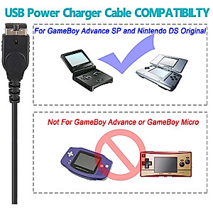 2 Player Link Cable + USB Power Charger Cable for Nintendo Gameboy Advance SP/GBA SP Connect Cable Cord