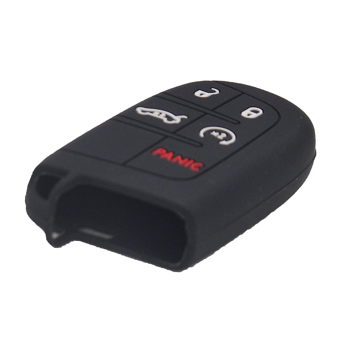 LemSa 2Pcs Keyless Entry Remote Car Smart Key Fob Cover Case Shell for Jeep Grand Cherokee,fit for Dodge Challenger Charger Dart Durango Journey,fit for Chrysler 300, Black Pink