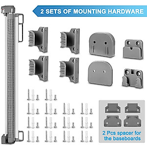 Retractable Baby Gate Extra Wide 35" Tall, Extends to 70" Wide Mesh Pet Gates for Kids or Pets with 2 Sets of Mounting Hardware Indoor Outdoor Long Baby Gate Dog Gates for Doorways, Stairs (35" x 70")