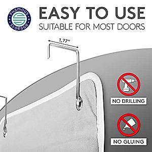 Phamous storage Over Door Organizer - Hanging Storage Organizer - ALL-IN-ONE Pantry Organizer - Bedroom Organization with 4x Pockets - Mounting Accessories & Mini Pocket