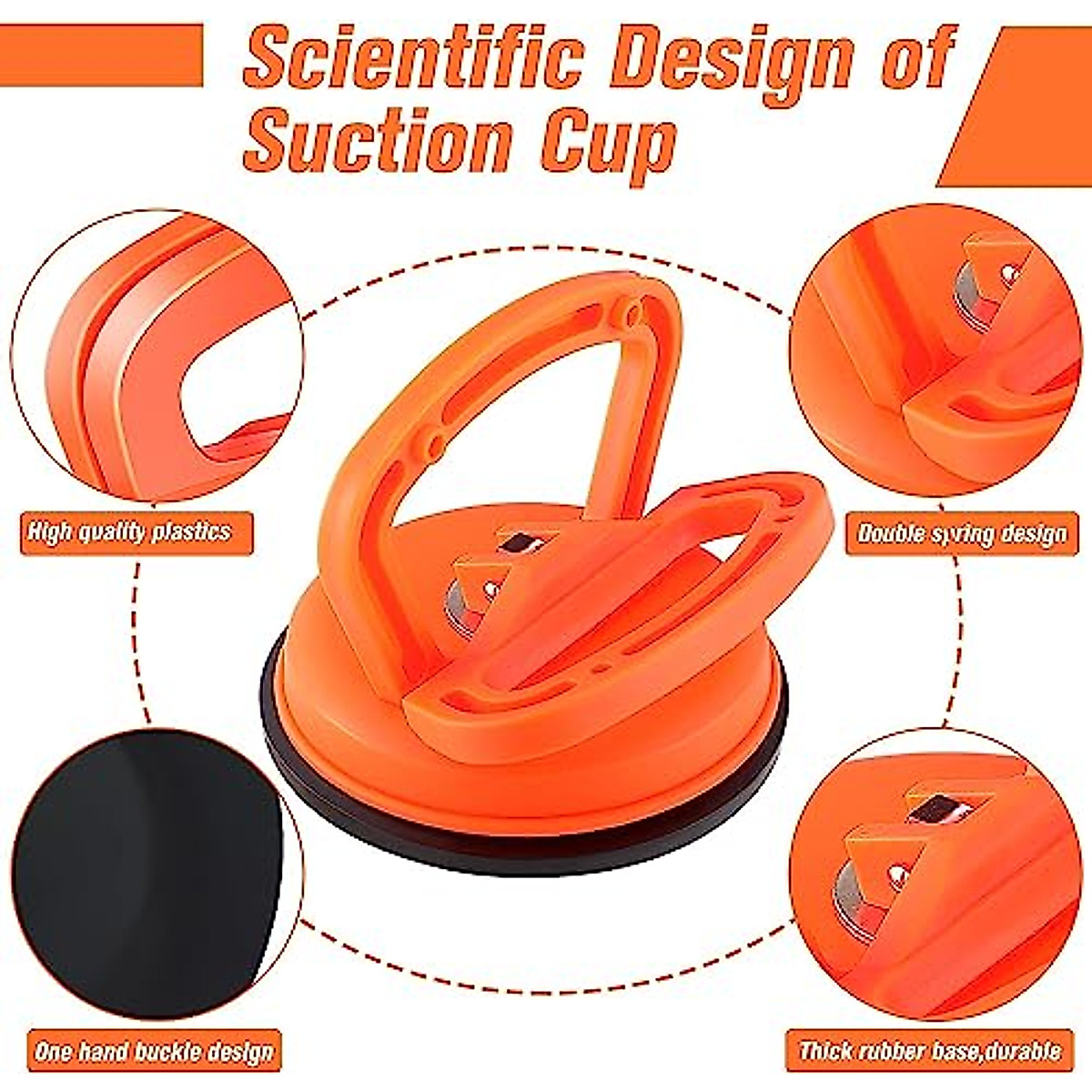 Car Dent Puller,Dent Removal Kit,2 Pack Car Dent Puller Kit Handle Lifter,Powerful Car Dent Remover,Suction Cup Dent Puller and Paintless Dent Repair Kit for Car Body Dent,Glass,Tiles and Mirror