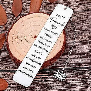 Bookmark Gifts for Best Friend Friendship Gift for Women Friends Galentines Gifts Sentimental Gifts for Female Friend Gift Ideas Best Friend Valentines Birthday Christmas Graduation Gifts for Men