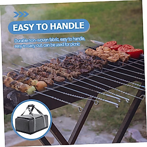 TENDYCOCO Outdoor Storage Bag Fine China Storage Containers Flatware Storage Silverware Organizer with Lid Utensil Bag Frying Pan with Lid Camping Case Oxford Cloth Carrying Bag Tableware