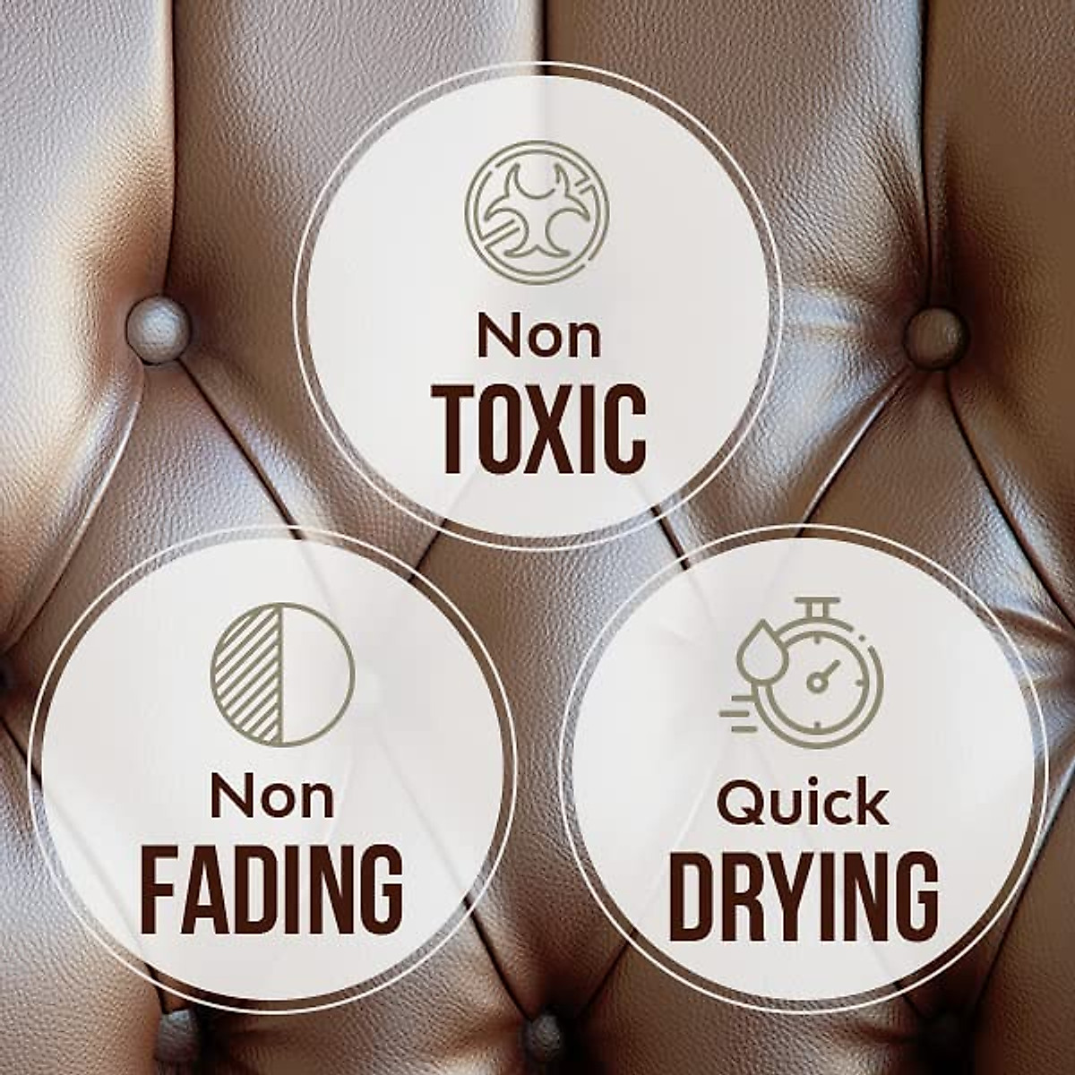 Leather Max Quick Blend Refinish and Repair Kit, Restore Couches, Recolor Furniture & Repair Car Seats, Jackets, Sofa, Boots / 3 Color Shades to Blend with/Leather Vinyl Bonded and More (Neutral Mix)