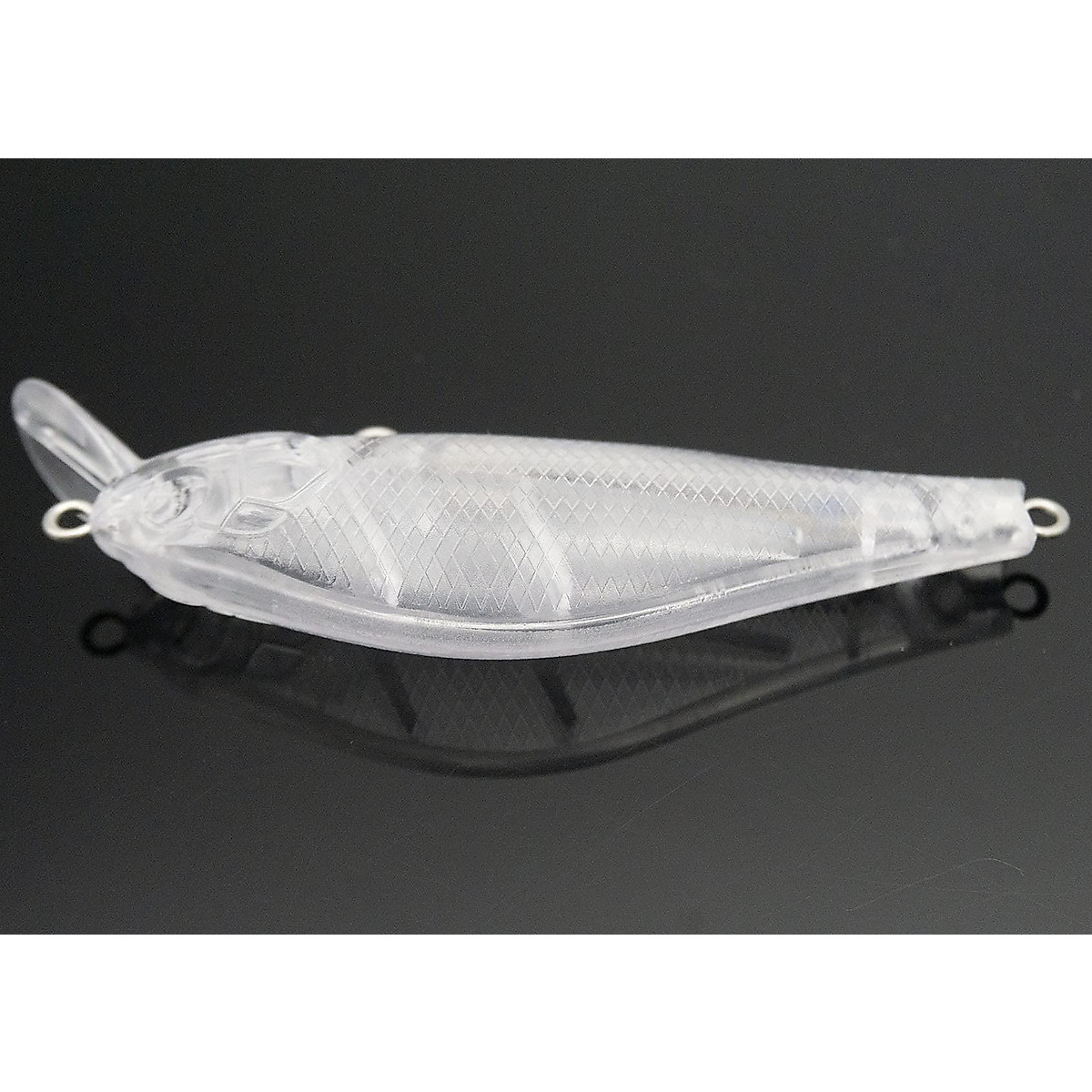 10PCS Unpainted Lure Blanks 7.17g 8cm with 5mm Free Fishing Eye Crankbait Baits Simulation Blank Body Clear Hard Baits Trout Salmon Minnow Lure Popper Lures Topwater Freshwater 5mm 8287