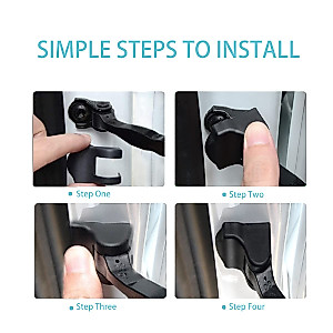 BELOMI Tesla Model 3/Y Door Lock Cover, 4 Door Lock Protector and 4 Door Stopper Covers, Auto Door Latches Protection Guard, Set of 8 for Tesla Accessories