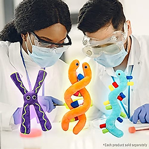 GIANTmicrobes RNA Plush - Learn About The World of Genetics with This Educational Gift, Realistic Model with Info Card, for Family, Friends, Scientists, Doctors, Ancestry Fans, Students and Educators
