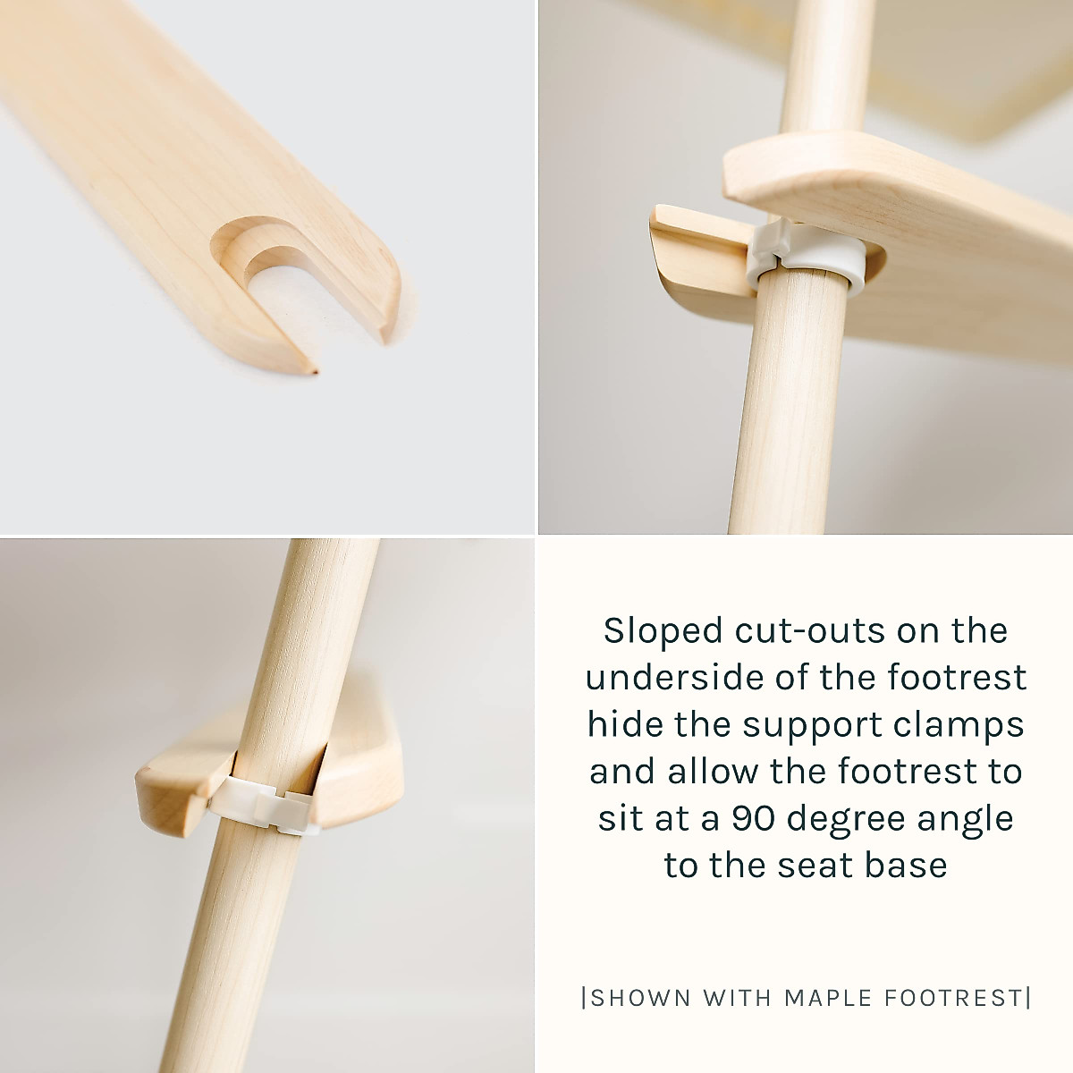 Yeah Baby Goods Adjustable Footrest for The IKEA ANTILOP Highchair (Walnut)