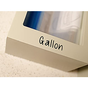 Round Branch Ziplock Bag Storage Organizer for Kitchen Drawer, 4 Piece Set, Light Gray, 4 Separate Containers for Four Different Size Baggies, Gallon Quart Sandwich Snack, Fits Most Brands