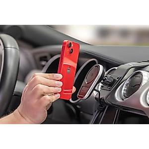 Scosche MPQ5AMPSPC-UB MagicMount Pro Charge5 15W MagSafe Wireless Charging Magnetic Cell Phone Car Mount with AMPS Mounting Plate Compatible with Scosche/ProClip Vehicle Specific Mount Bases