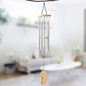 60 Pieces Wind Chime Tubes Parts Supplies String Metal for Crafts DIY Windchime Kits for Adults Kids Arts and Crafts