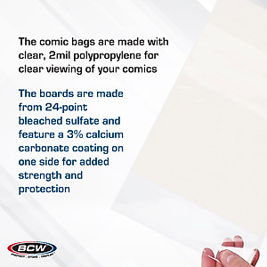 BCW Current Bag and Board 200 Bags and 200 Boards