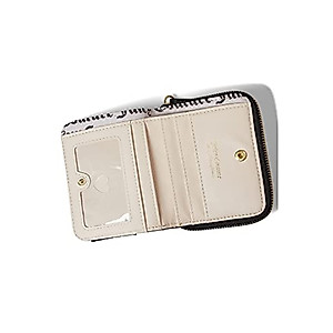 Juicy Couture Pretty Bow Small Zip Around Ditzy Rose Black One Size