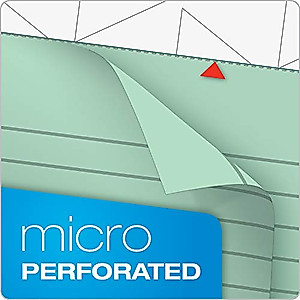 TOPS 63090 Prism Plus Colored Legal Pads, 5 x 8, Green, 50 Sheets (Pack of 12)