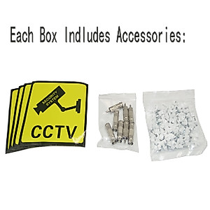 hosecurity Black Color 4X60ft Pre-Made All-in-One Siamese coaxial BNC Video and Power CCTV Security Camera Cable for HD AHD DVR Camera Connection