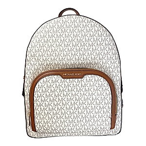 Michael Kors Jaycee Logo Backpack (Vanilla)