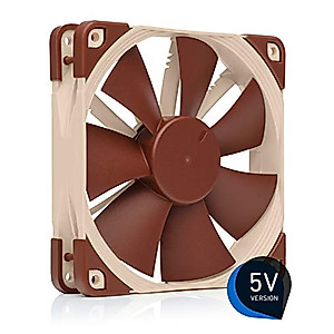 Noctua NF-F12 5V, Premium Quiet Fan with USB Power Adaptor Cable, 3-Pin, 5V Version (120mm, Brown)