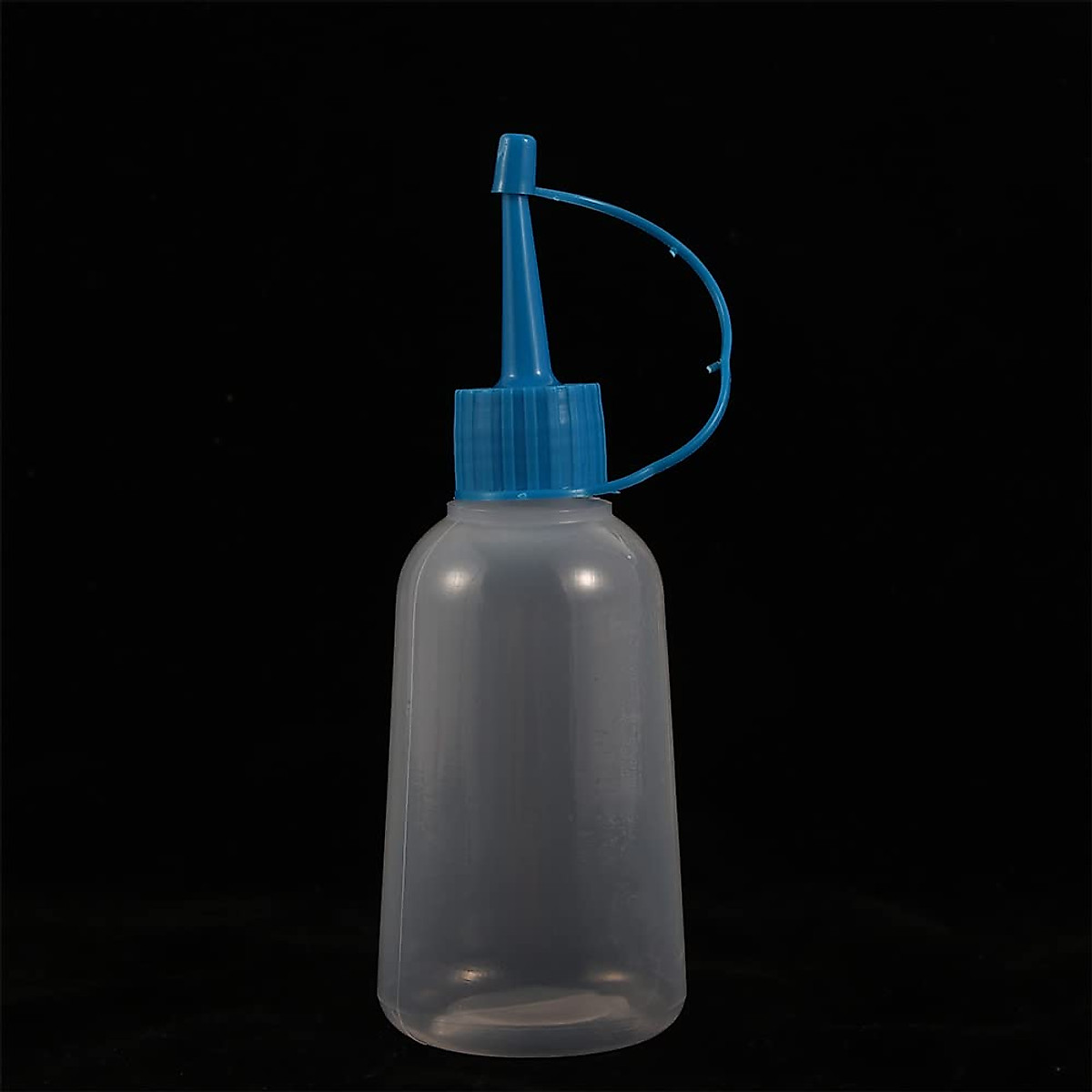 Plastic Clear Tip Applicator Bottle Squeeze Bottle, Kitchen Gadget Hotel Home Condiment Supplies with Cap(blue)