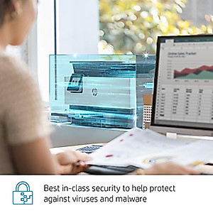 HP OfficeJet Pro 9015 All-in-One Wireless Color Printer, with Smart Home Office Productivity, HP Instant Ink, Works with Alexa (1KR42A)