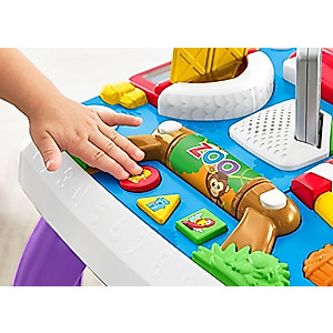 Fisher-Price Baby to Toddler Toy Laugh & Learn Around the Town Learning Activity Table with Music & Lights for Infants Ages 6+ Months​ (Amazon Exclusive)