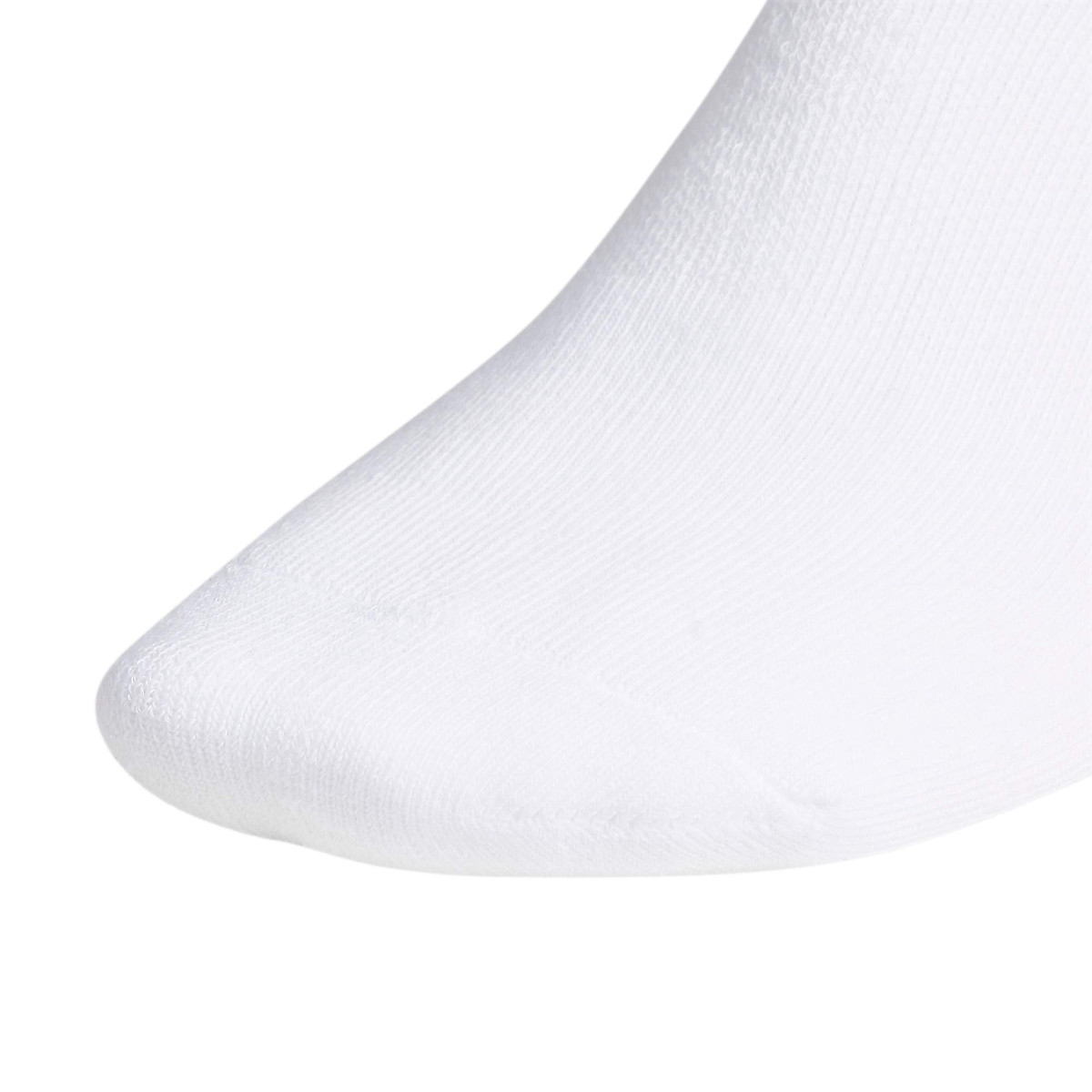 adidas Originals Big & Tall Trefoil No Show Socks (6-Pair), White, X-Large