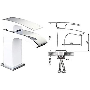 Kitchen Taps Kitchen Tap Faucets White Basin Faucet Bathroom Faucet Mixer Sink Faucets Chrome Brass Water Faucets Bathtub Basin Mixer Faucet Water Torneira