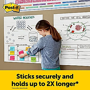 Post-it® Super Sticky Lined Easel Pads, 25" x 30", 30 Sheets Per Pad, White, Pack Of 2 Pads