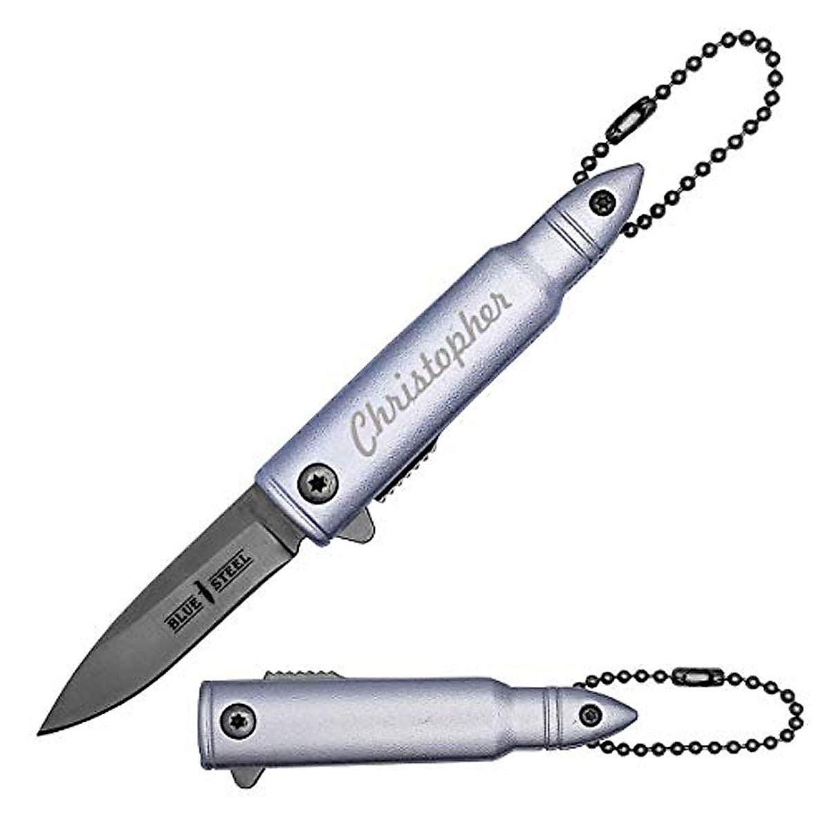 Personalized Laser Engraved Pocket Knife, Fathers Day, Groomsmen Gift, Graduation Gifts, Gifts for Men Free Engraving. (GI-17SL)