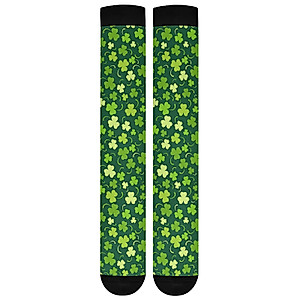 xigua St. Patrick's Day Compression Socks 20-30mmHg Knee High Stockings for Sport Nursing - 1 Pair