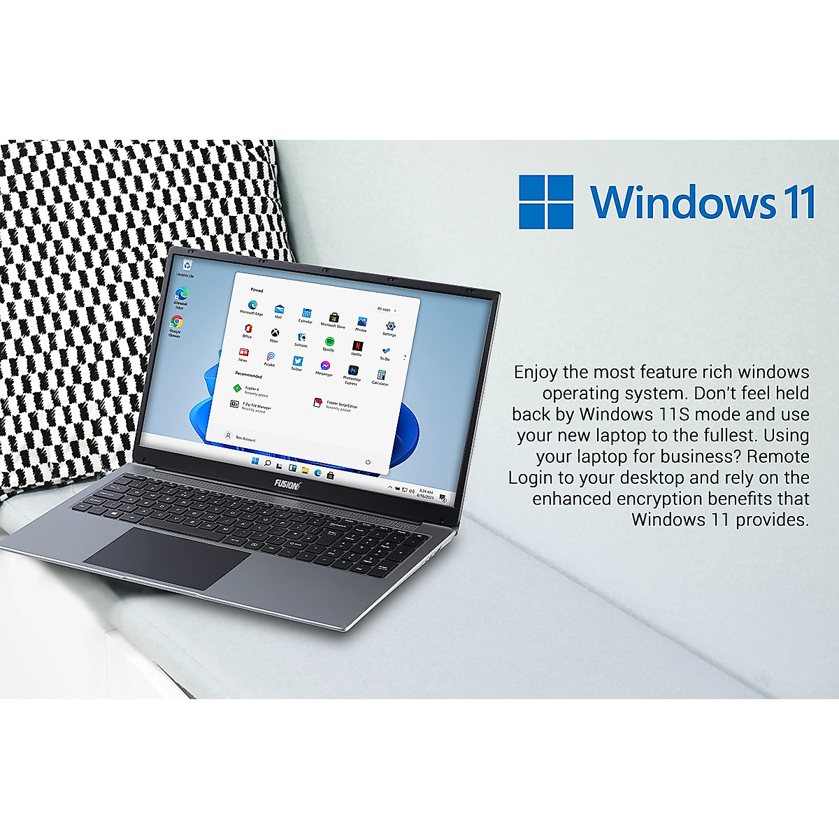 17.3" S16 Full HD Windows 11 Home Slim n Light Laptop - 128GB Storage, 4GB RAM, N4120 Intel Quad-Core CPU, Full HD IPS, Dedicated Num-Pad, 5GHz Dual-Band WiFi, USB 3.0, Expandable Storage (128GB)