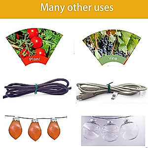 Cyauatt 328 Feet Diameter 0.06"/1.5mm Plant Twist Tie with Plastic Coated, Multipurpose Green Gardening Metal Wire,Garden Plant Training Wire Suitable for Gardening ,Home and Office