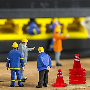 Mini Traffic Cones Toy 20Pcs Mini Construction Cones Small Cones for Sports Training