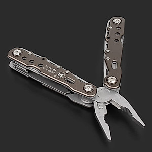 Aolacow Multi-Tool Knife Pliers Knife Saw Kit Survival Folding Multi-Tool with Screwdriver Bit Set Outdoor Fishing Camping Accessories Emergency Multifunction (14pcsFO-4111)
