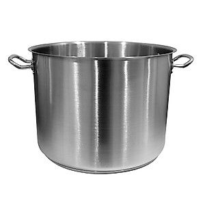 Update International 16 Qt Stainless Steel Stock Pot w/Cover, silver, SPS-16