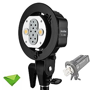 Godox AD-B2 Flash Bracket for AD200 AD200Pro Dual Power Twin Head Bowens Mount to Install 2 Godox AD200 AD200Pro Pocket Flashes or Flashpoint eVOLV 200 Speedlight to Achieve 400W Power Output