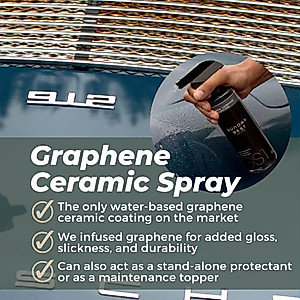 Sunday Best Car Care | Graphene Ceramic Spray Top Coat, All Surface Protection Coating for Cars & Trucks, Commercial Grade Hybrid Wax Solution (16oz)