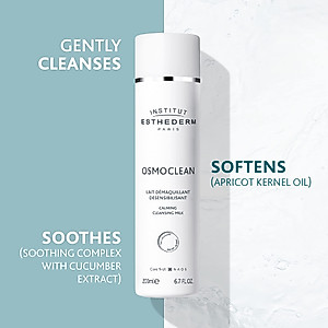 Institut Esthederm - Osmoclean Calming Cleansing Milk - Make-up Remover - Comfort Feeling - Sensitive Skin, 6.7 Fl Oz (pack of 1)