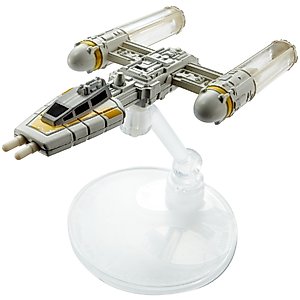 Hot Wheels Star Wars Rogue One Starship Vehicle, Y-Wing Gold Leader