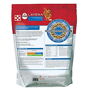 Purina Layena | Nutritionally Complete Layer Hen Feed Pellets | 10 Pound (10 lb) Bag