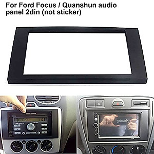 Double DIN Installation Kit Car Stereo Faceplate Audio Panel Audio Plate for Car 2005-up Plastic Black (Black)