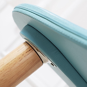 AFBKSS&BB Kids Table, Children Study Table Pre-School Kids Reading Desk Wood Baby Table with 4 wooden legs (Blue)