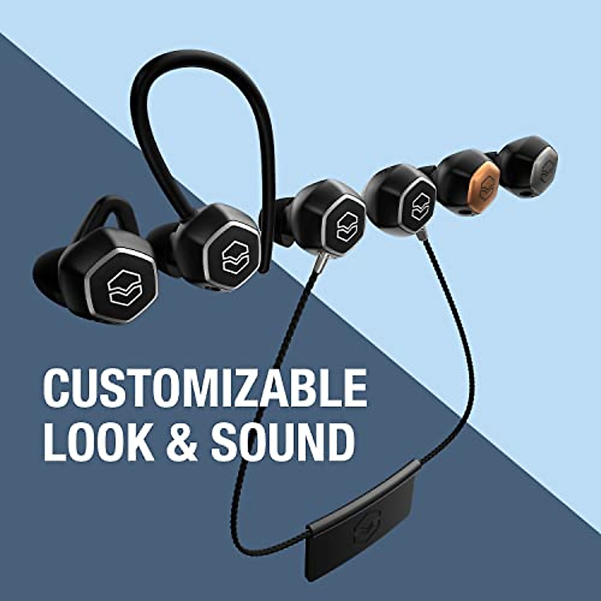 V-MODA Hexamove Pro, Wireless Earbuds - Black (HEXM-PR-BK)