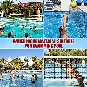 Professional Volleyball Net Outdoor Sand, Grass Volleyball Nets for Backyard, Portable Beach Kids Badminton Net Pro Volleyball Practice Net Set 32X3FT Indoor Volleyball Net for Pool Inground, No Poles