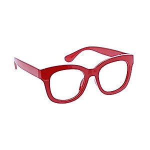 Peepers by PeeperSpecs Oprah's Favorite Women's Center Stage Oversized Blue Light Blocking Reading Glasses - Red +1.50