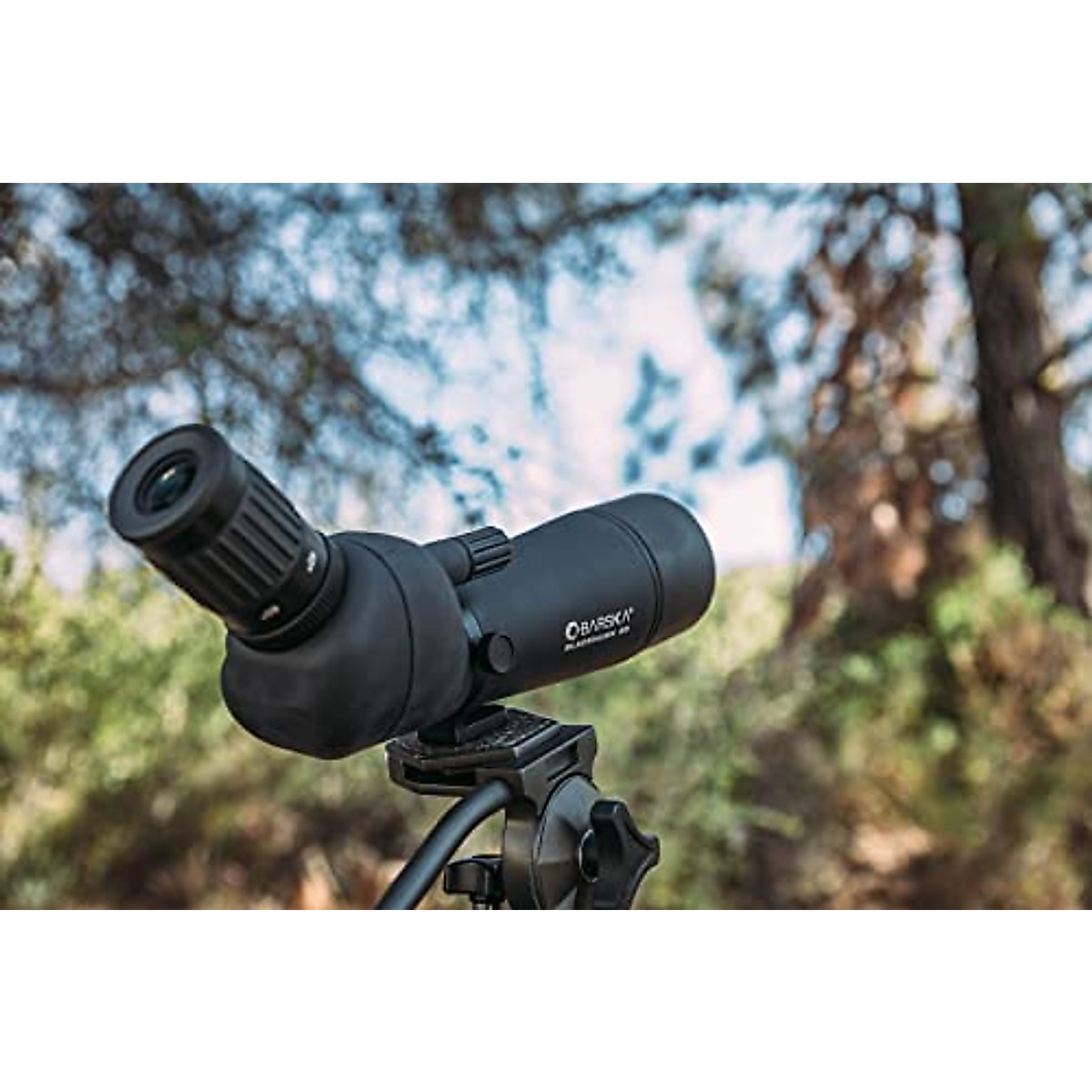 BARSKA unisex adult Blackhawk 20-60x60 Cases Barska AD11520 Black Hawk ED 20 60x60 Spotting Scope with Tripod and Carrying Cases, Black, One Size US
