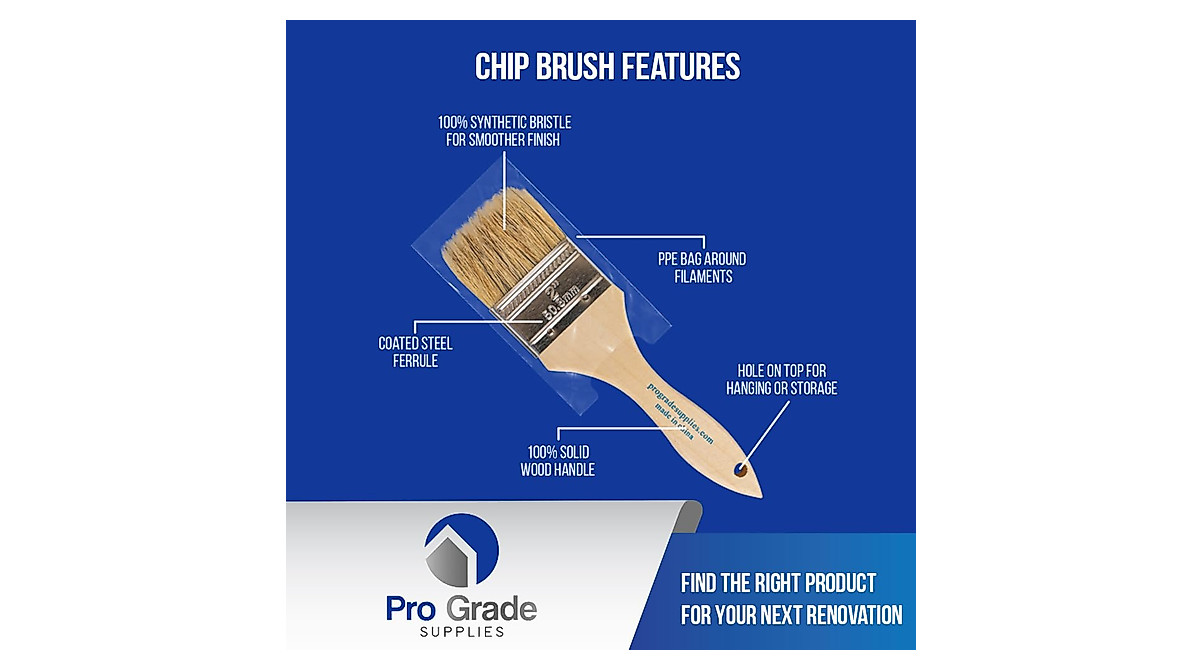 Pro Grade Chip Brush Set - 24-Piece Professional Quality Brushes