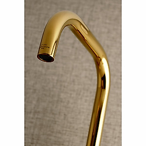 Kingston Brass KS413PB Concord Kitchen Faucet, 6-11/16" in Spout Reach, Polished Brass